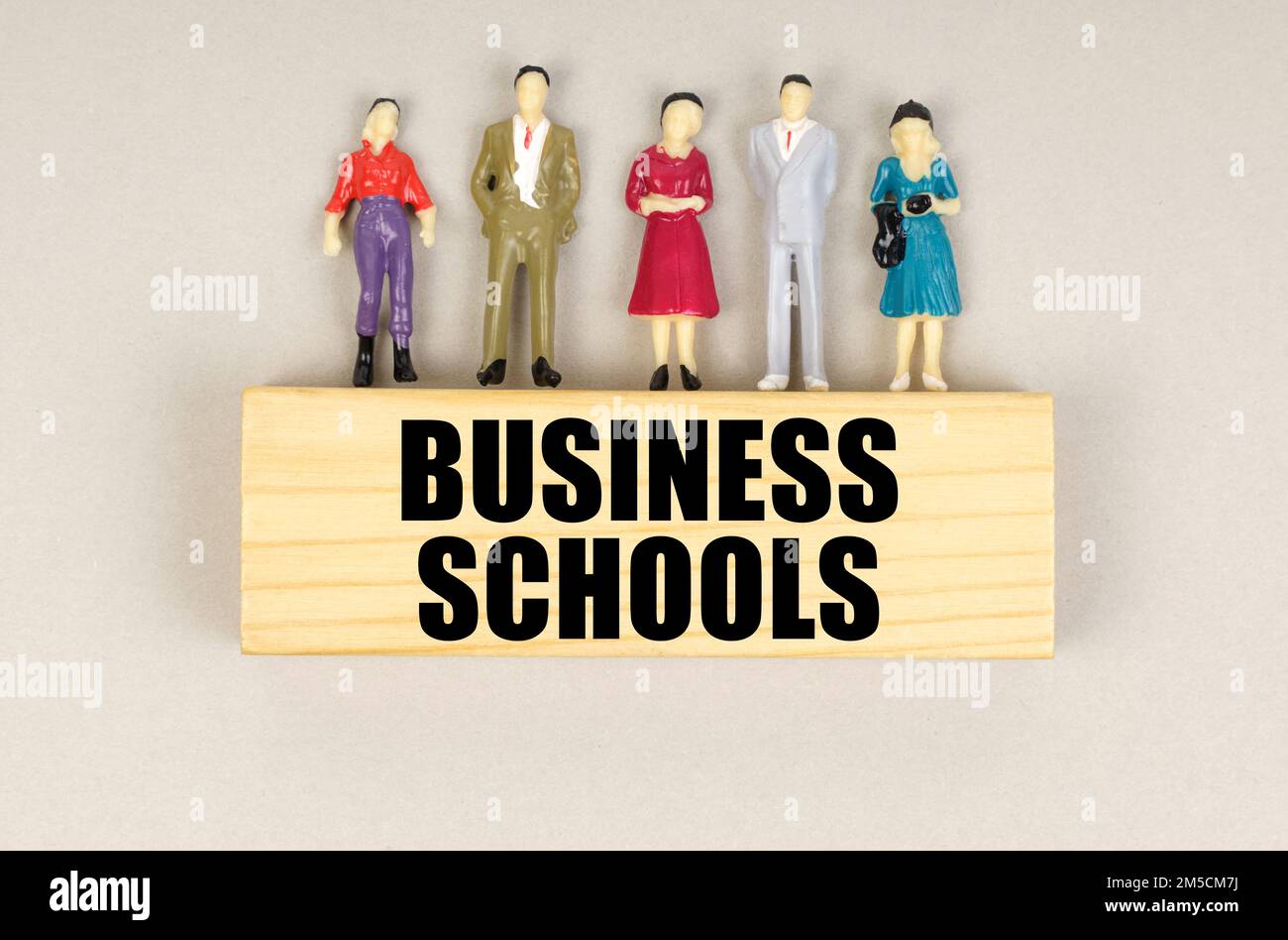 Business concept. On the block with the inscription - Business Schools ...