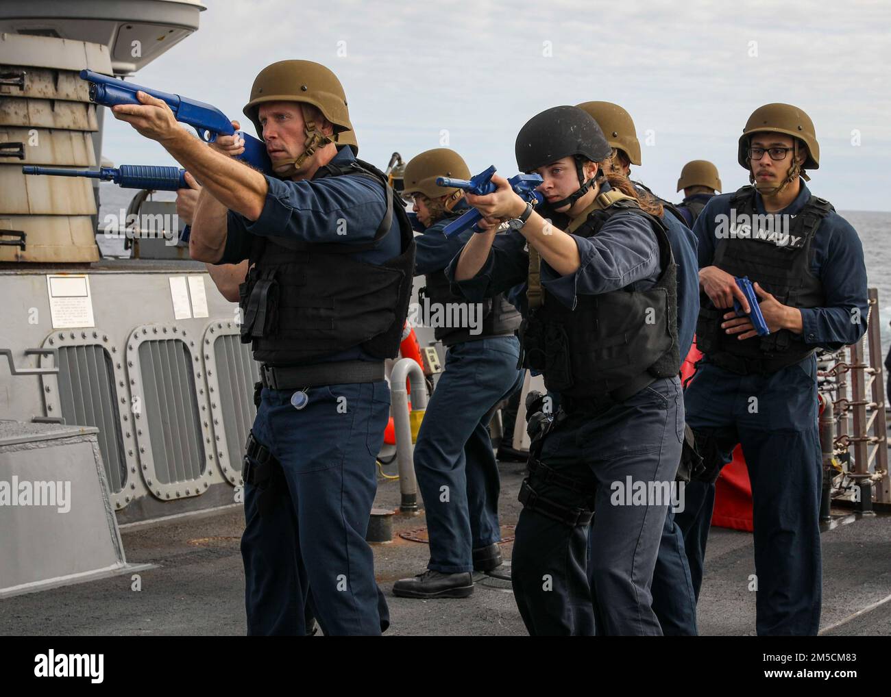 ATLANTIC OCEAN (Mar. 2, 2022) – Sailors assigned to the visit, board ...