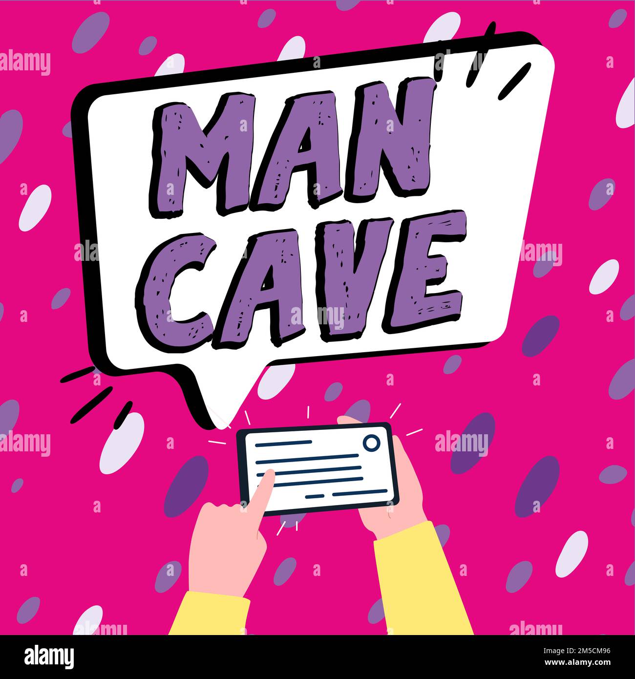 Writing displaying text Man Cave. Internet Concept a room, space or ...