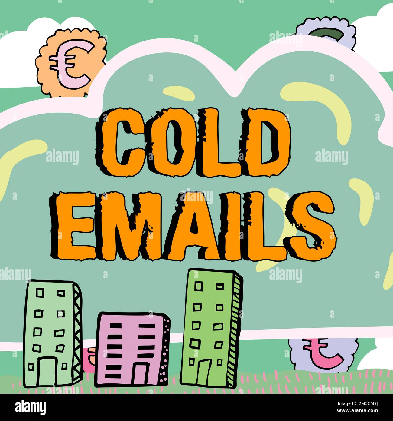 Hand writing sign Cold Emails. Concept meaning unsolicited email sent ...