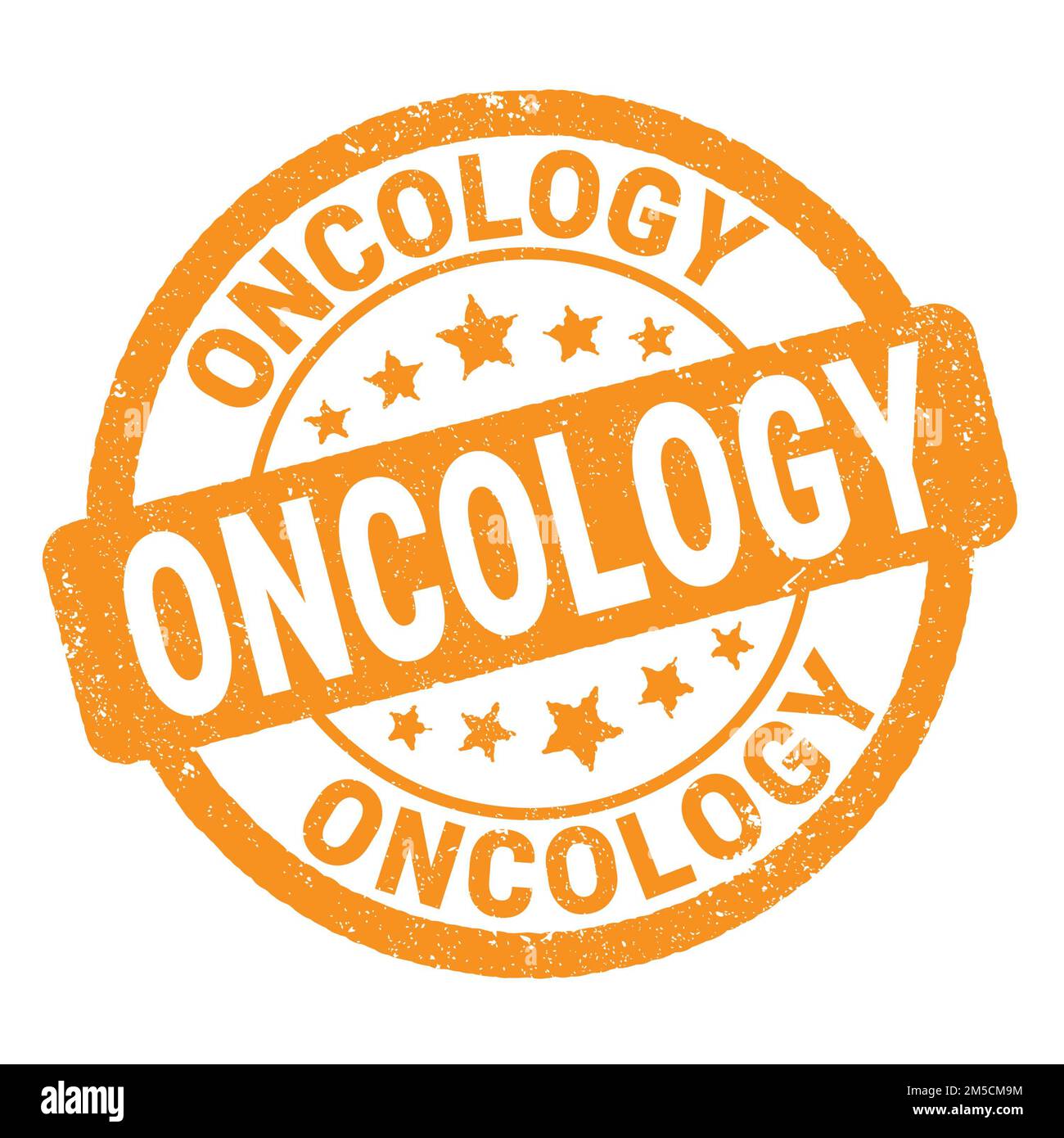 ONCOLOGY text written on orange grungy stamp sign Stock Photo - Alamy