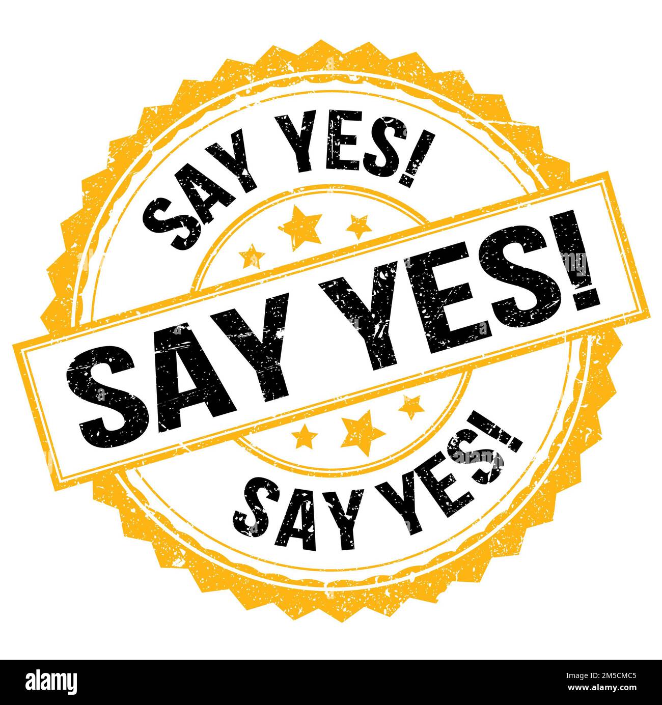 Say yes text hi-res stock photography and images - Alamy