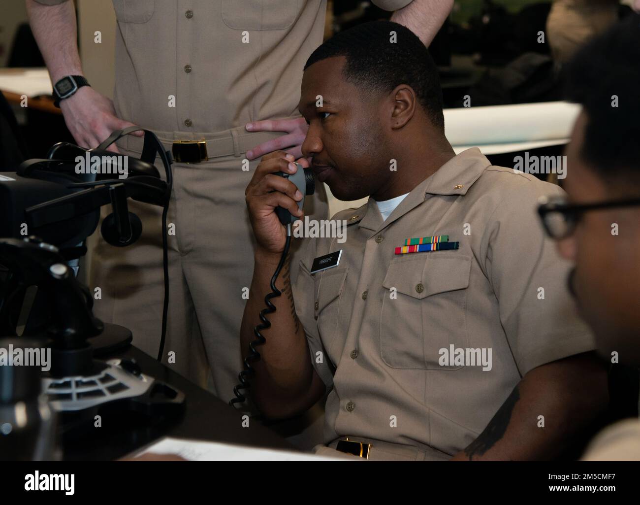 NEWPORT, R.I. (March 2, 2022) Officer Candidate Elisha Wright, a Naval ...