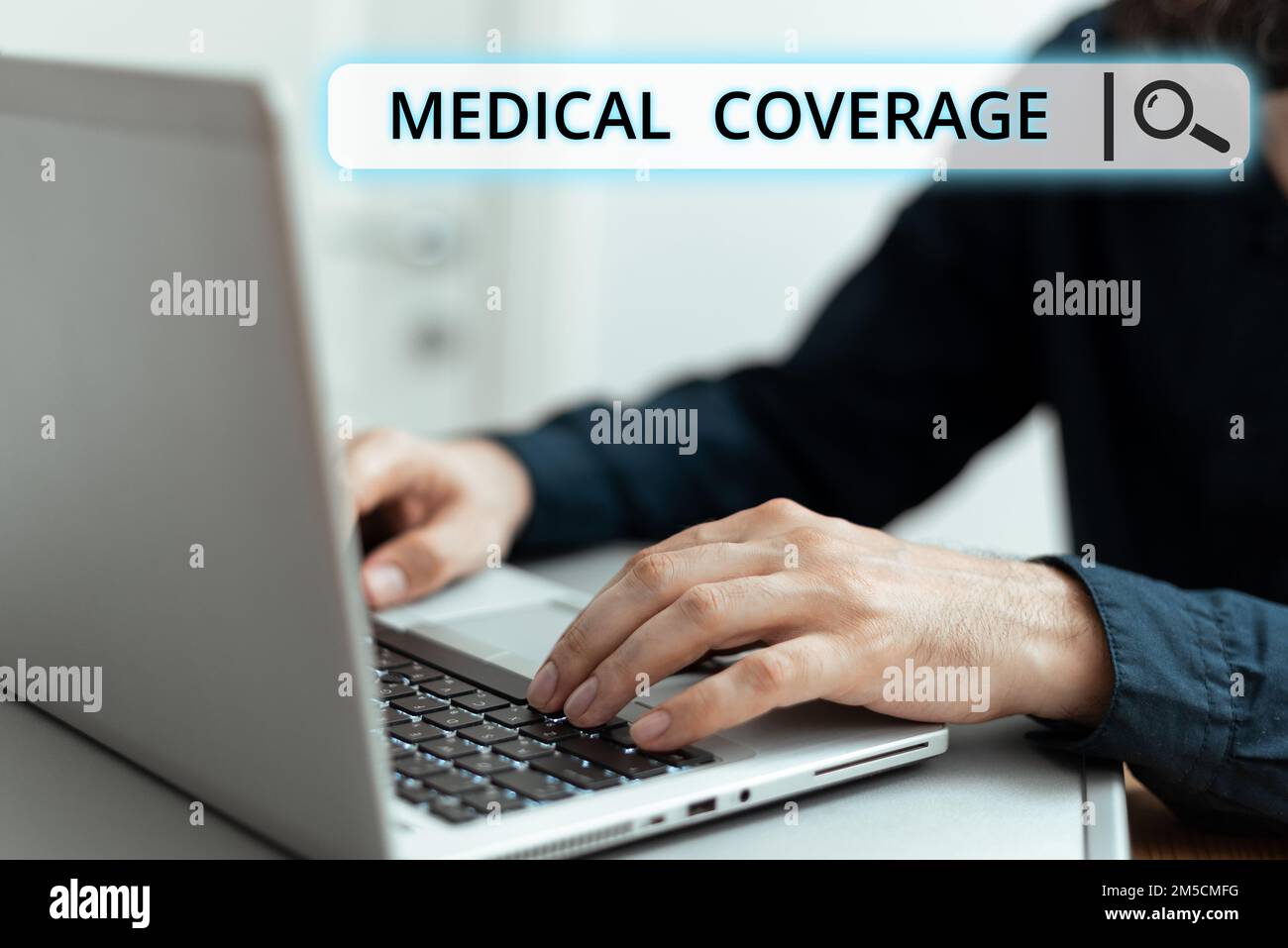 Handwriting text Medical Coverage. Word Written on inclusion within the ...