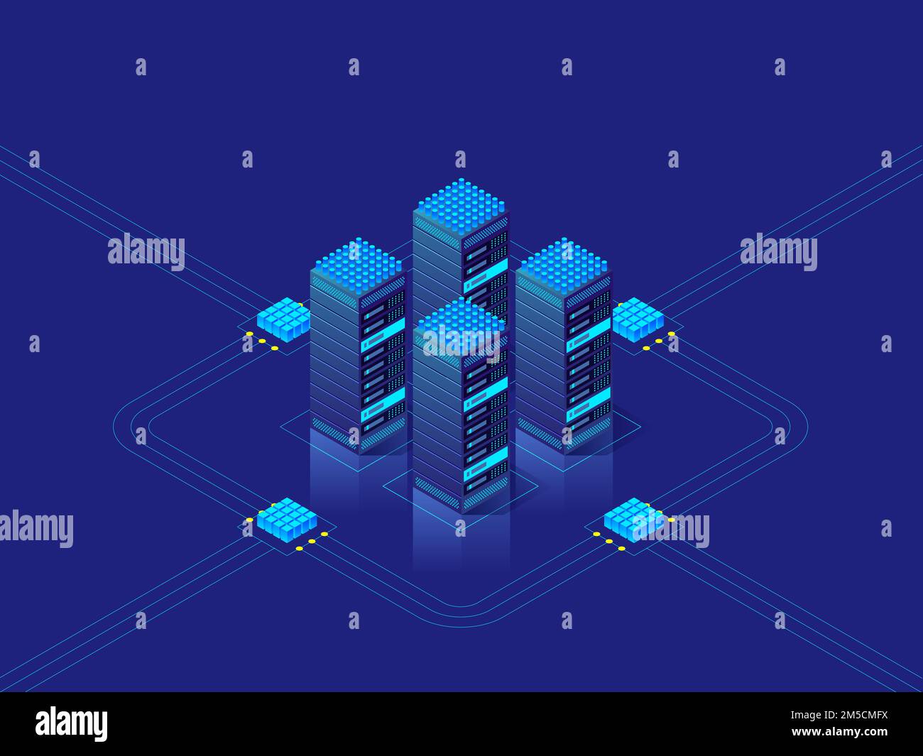 Data center concept. Abstract high technology background for website ...