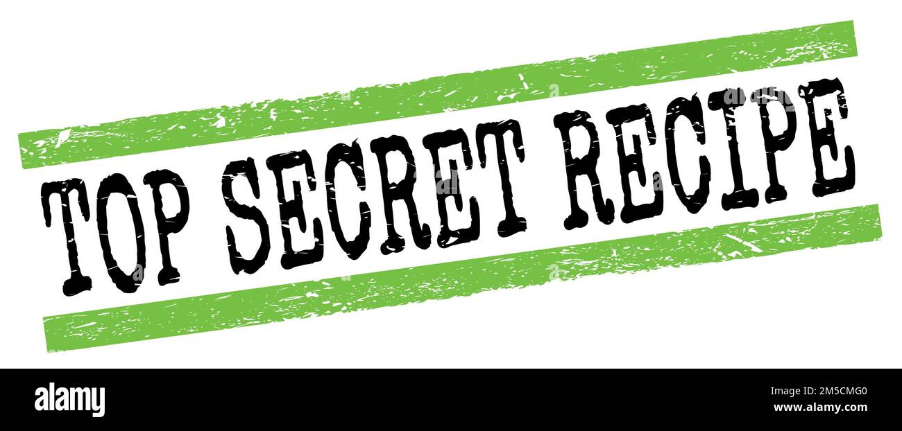 Secret recipe stamp hi-res stock photography and images - Alamy