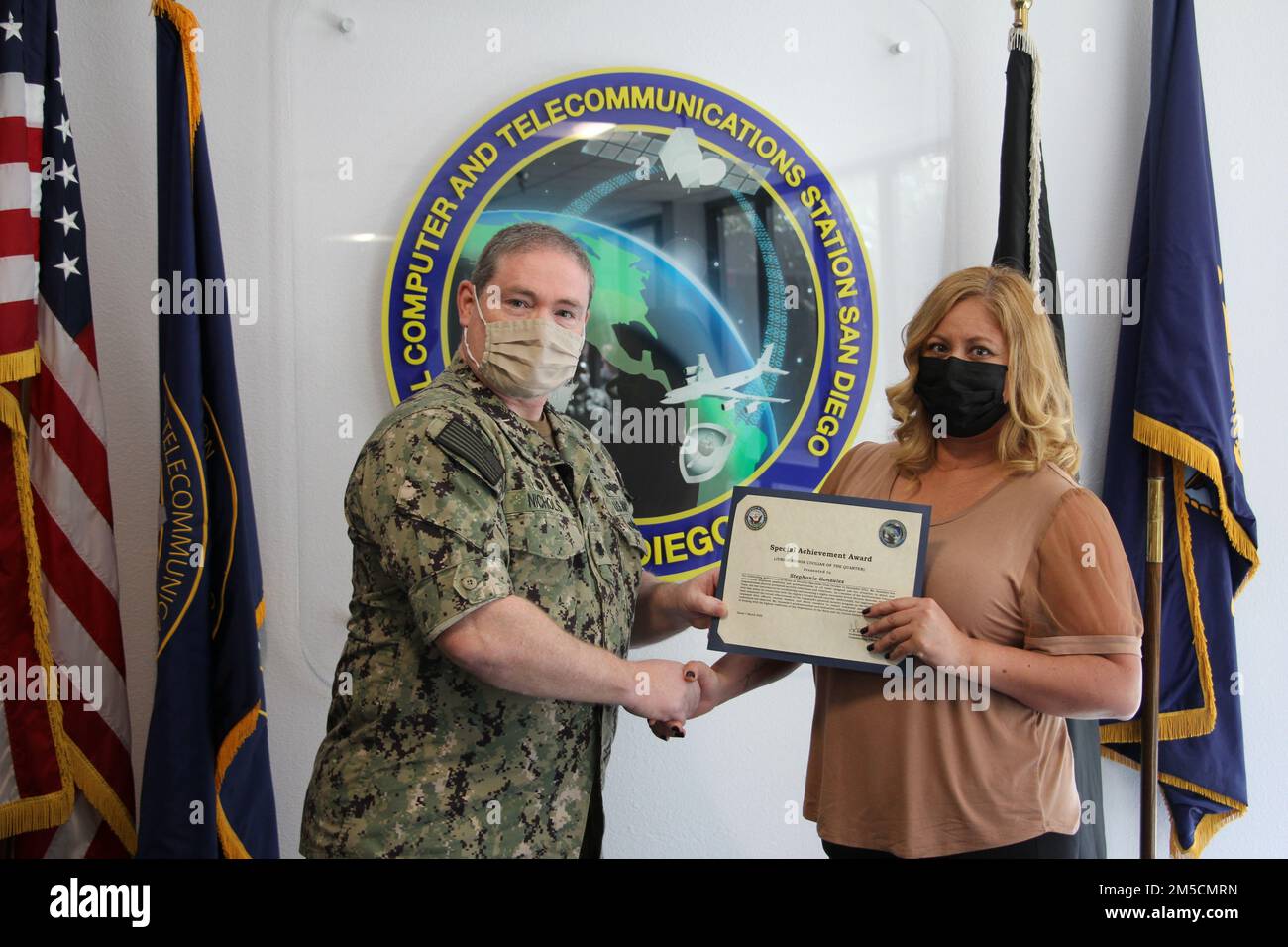 CDR Nichols awards Ms. Stephanie Gonzalez with a Special Achievement ...