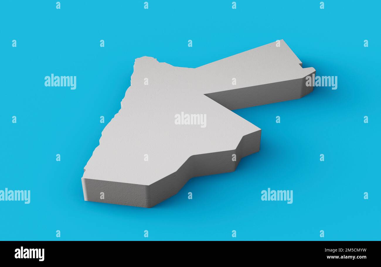 A 3D illustration of the Jordan map cartography and topology Stock ...