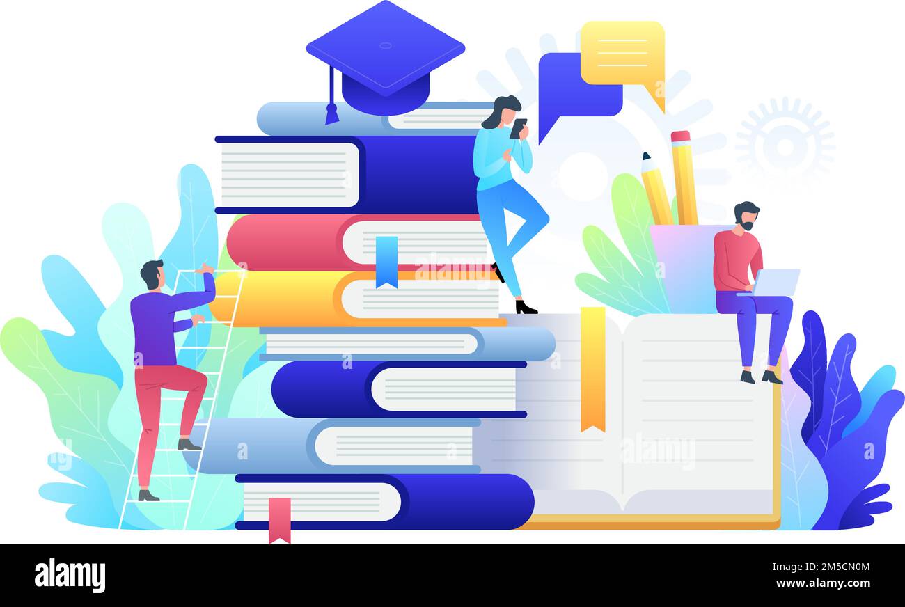 Education online concept technology. E-books, internet courses and ...