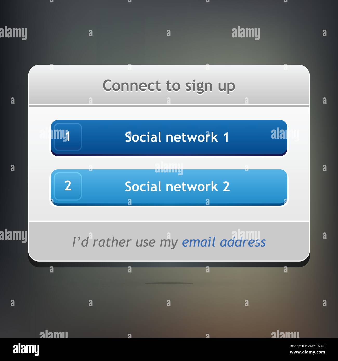 Sign up page Stock Vector Images - Alamy