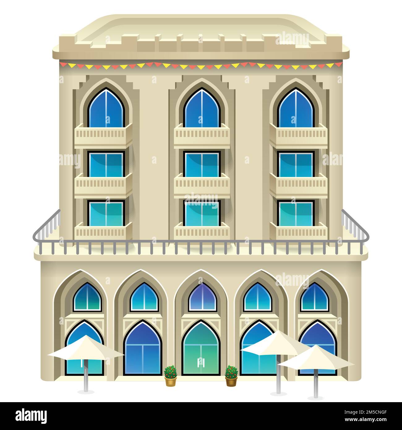 Isometric hotel icon Stock Vector Images - Alamy