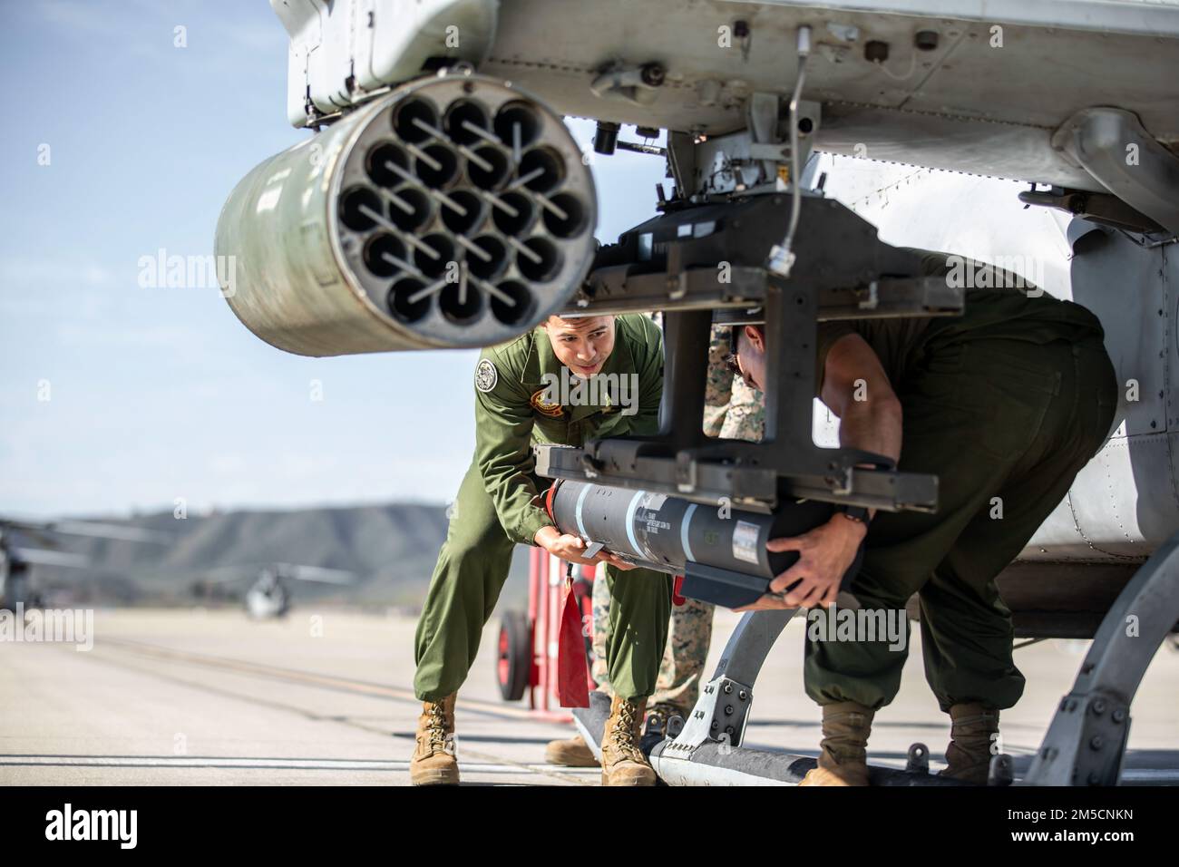 U.S. Marines with Marine Light Attack Helicopter Squadron 267, Marine ...