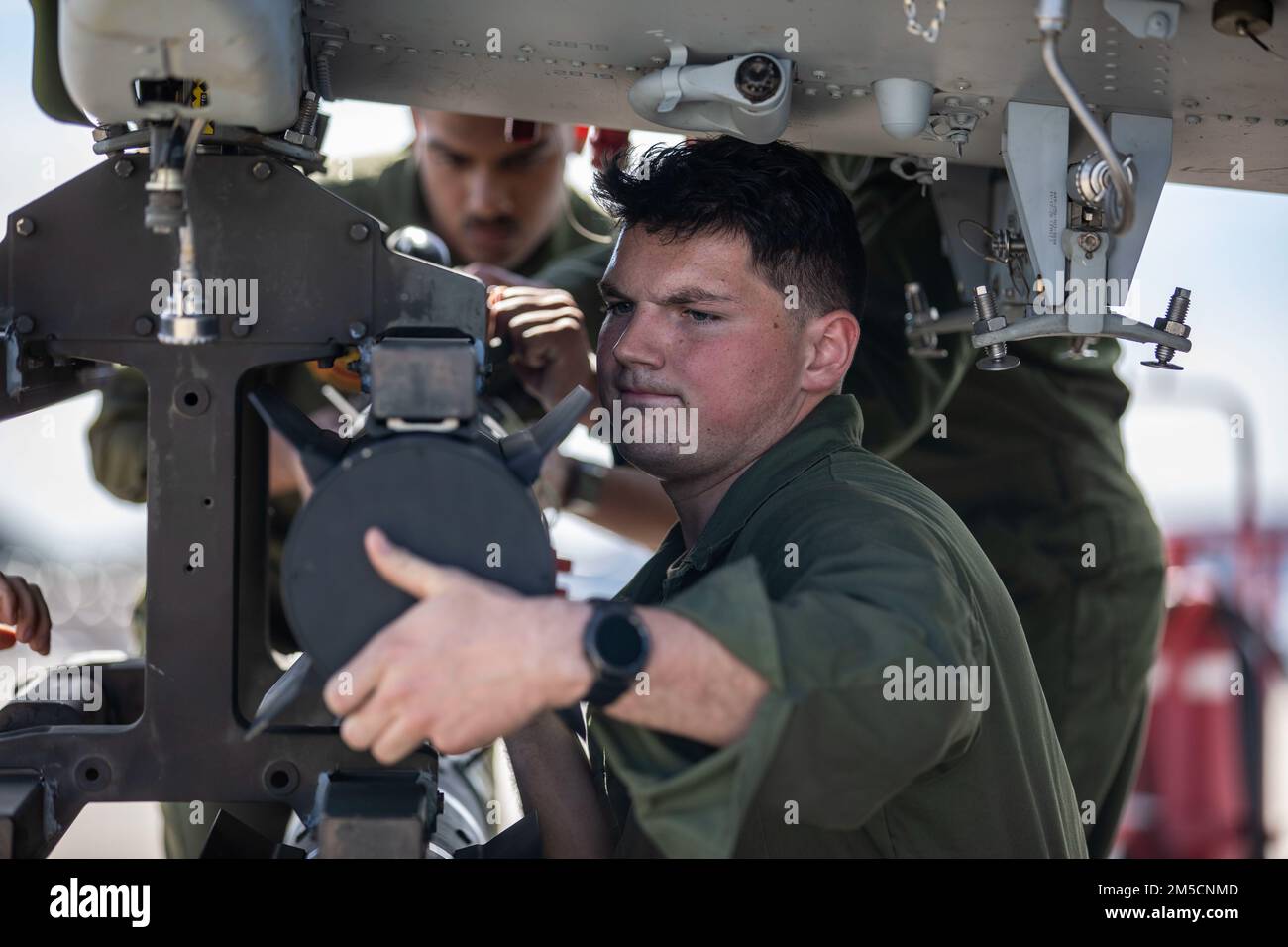 U.S. Marine Corps Lance Cpl. Jonathan Ware, an aviation ordinance ...