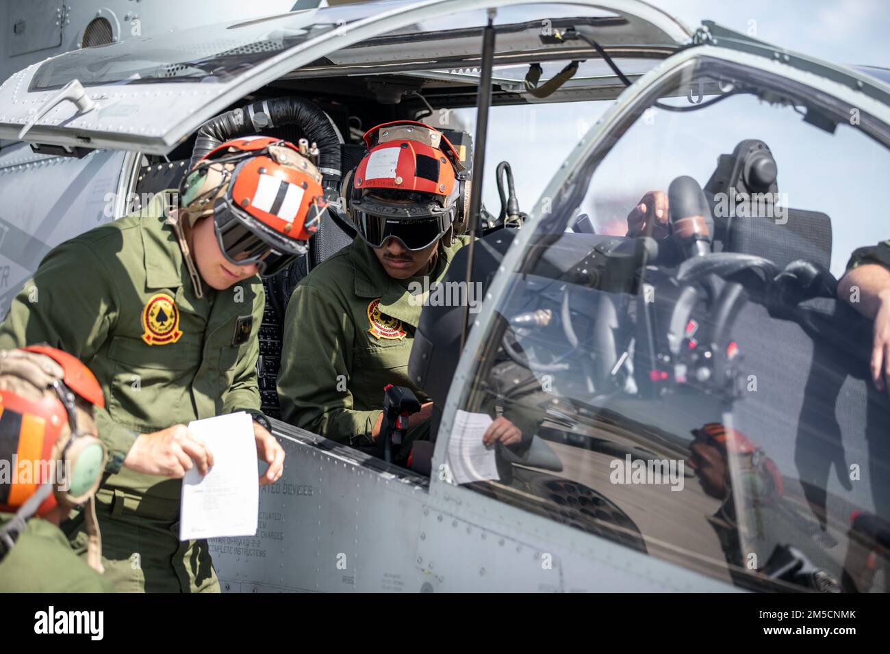 U.S. Marine Corps Lance Cpl. Dominic Estrada, right, and Lance Cpl ...