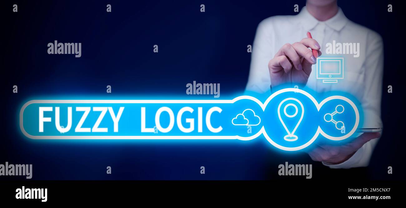 Writing displaying text Fuzzy Logic. Business overview system in which ... Writing displaying text Fuzzy Logic. Business overview system in which ...