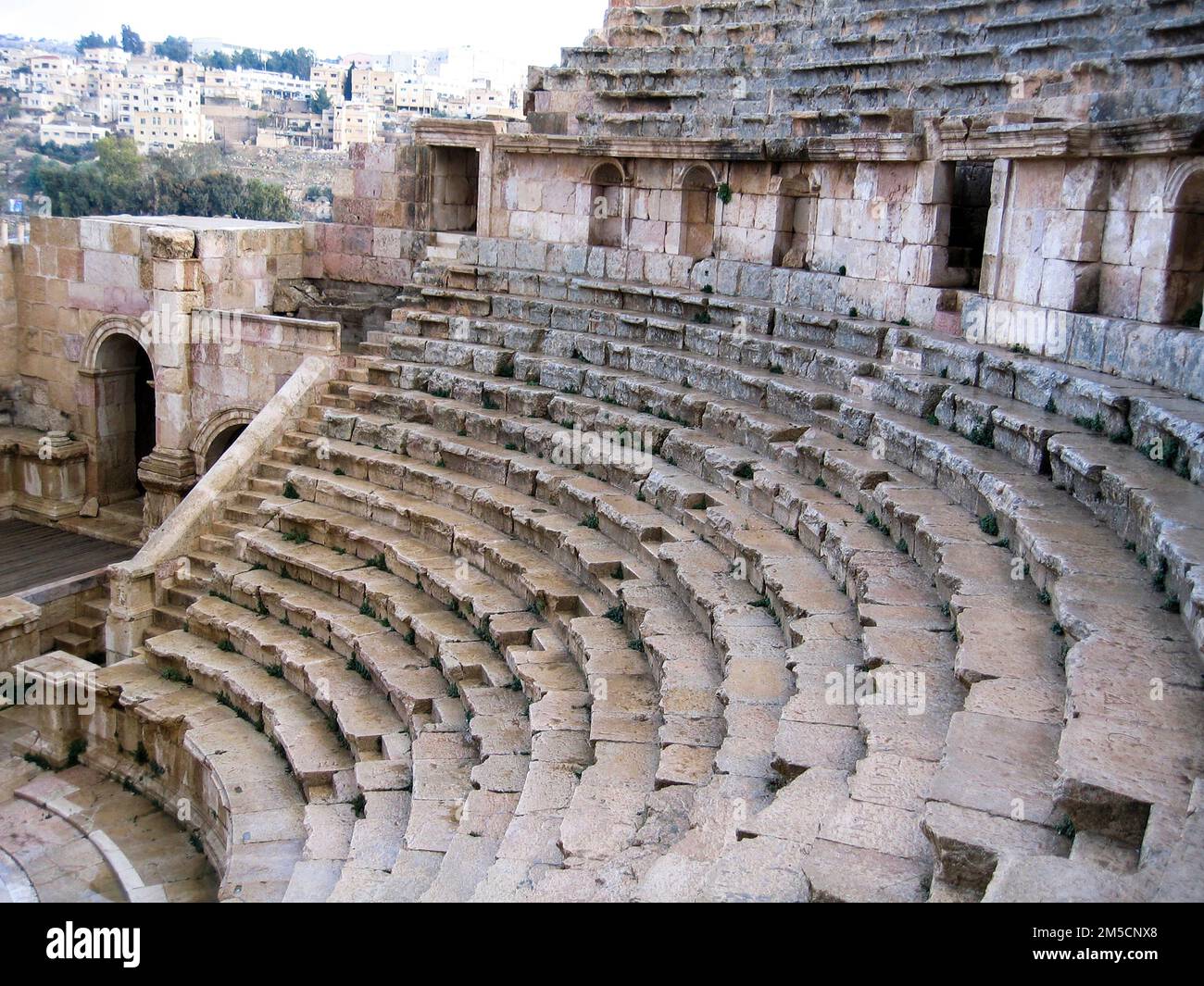 North Theatre in Jarash, Jordan Stock Photo - Alamy