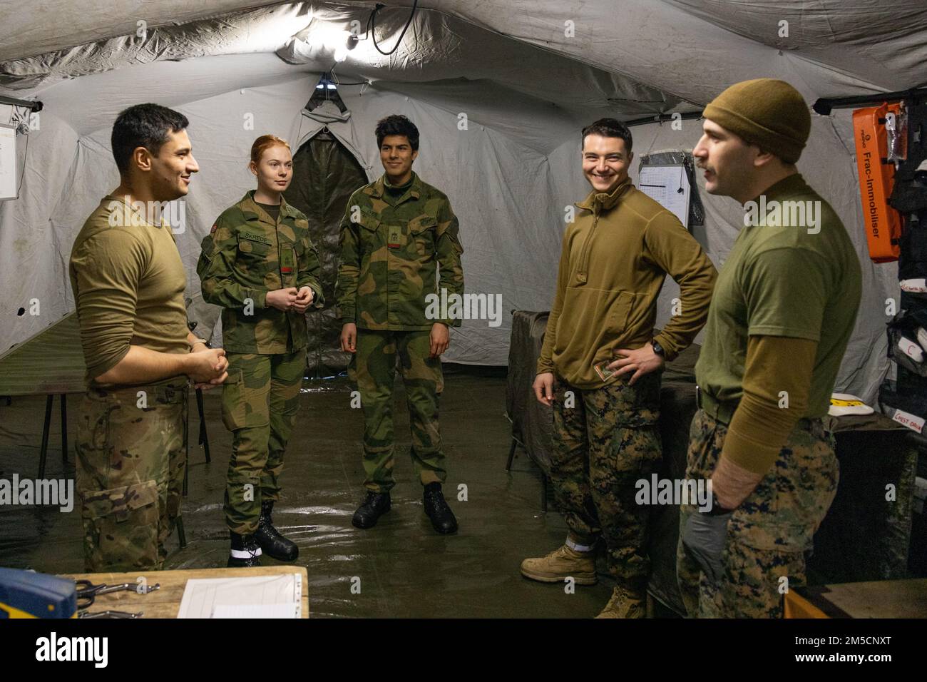 Norwegian Armed Forces service members, British Royal Navy Sailors, and ...