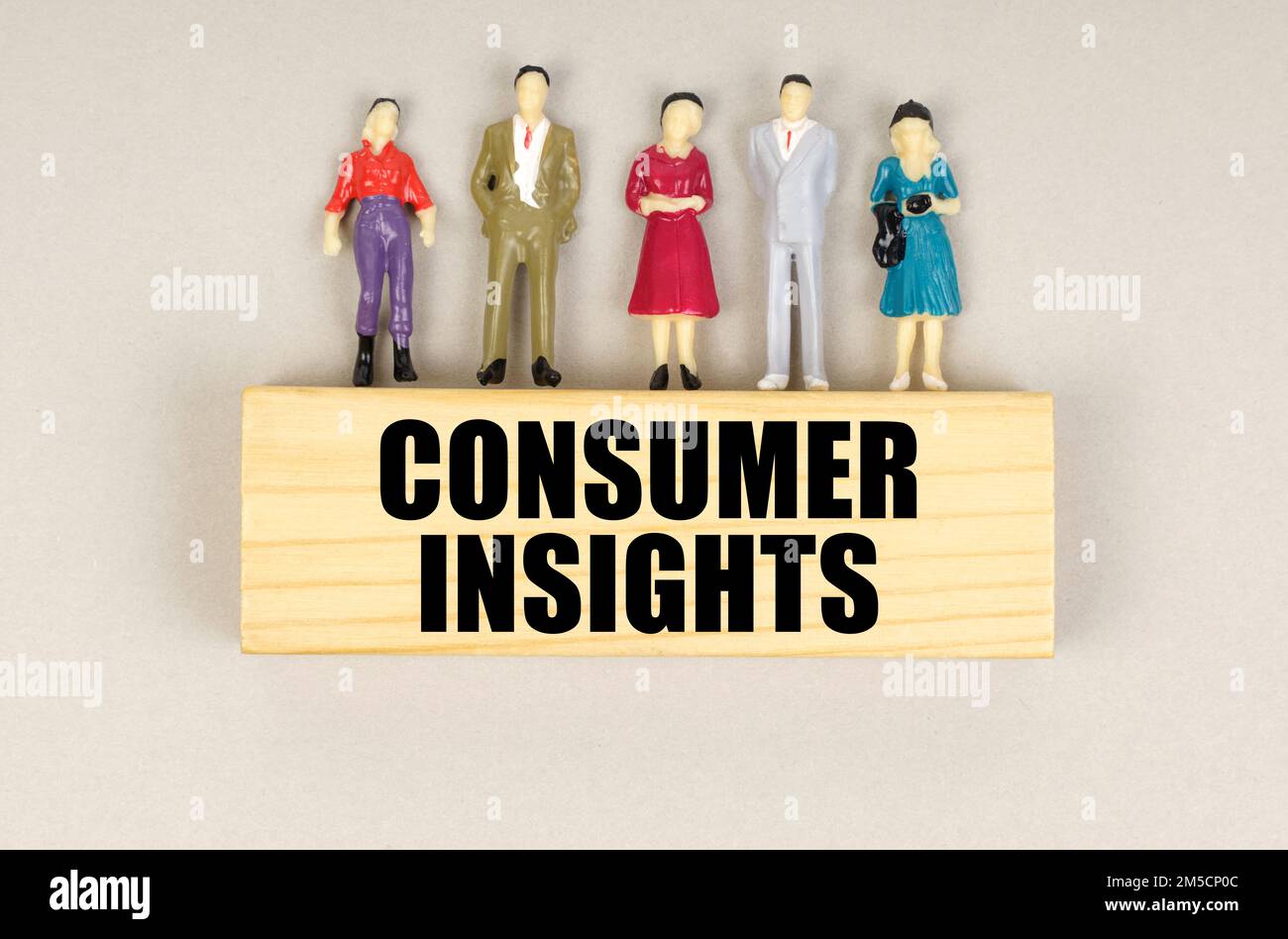 Business concept. On the block with the inscription - Consumer Insights ...