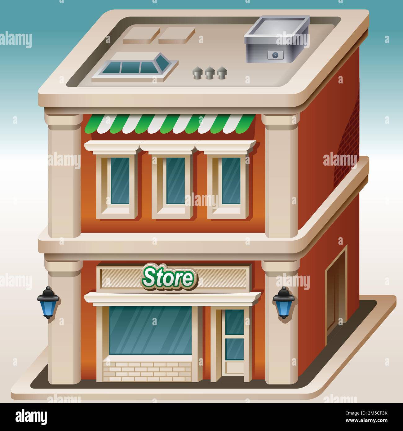 View store facade cafe Stock Vector Images - Alamy