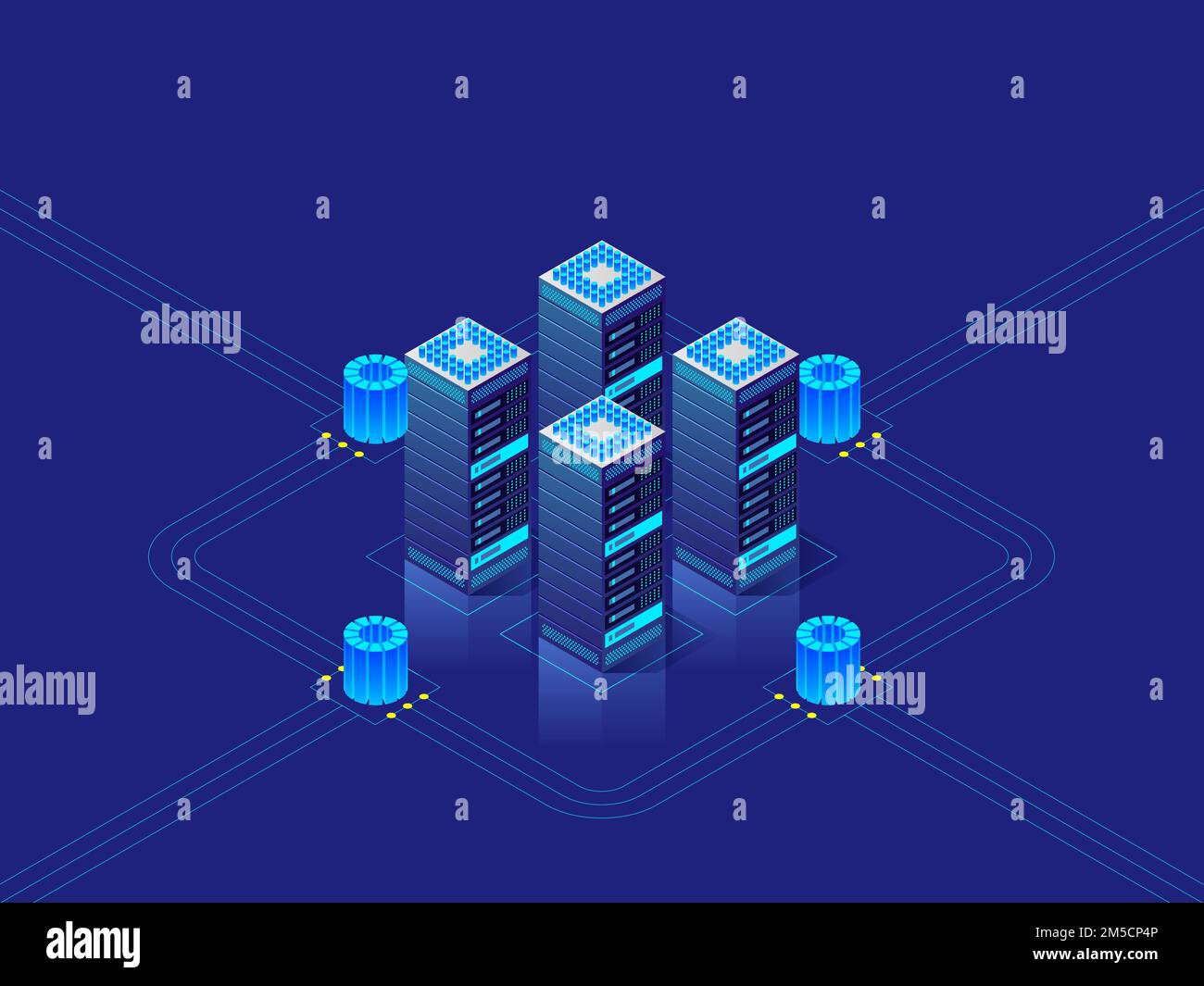 Data center concept. Abstract high technology background for website ...