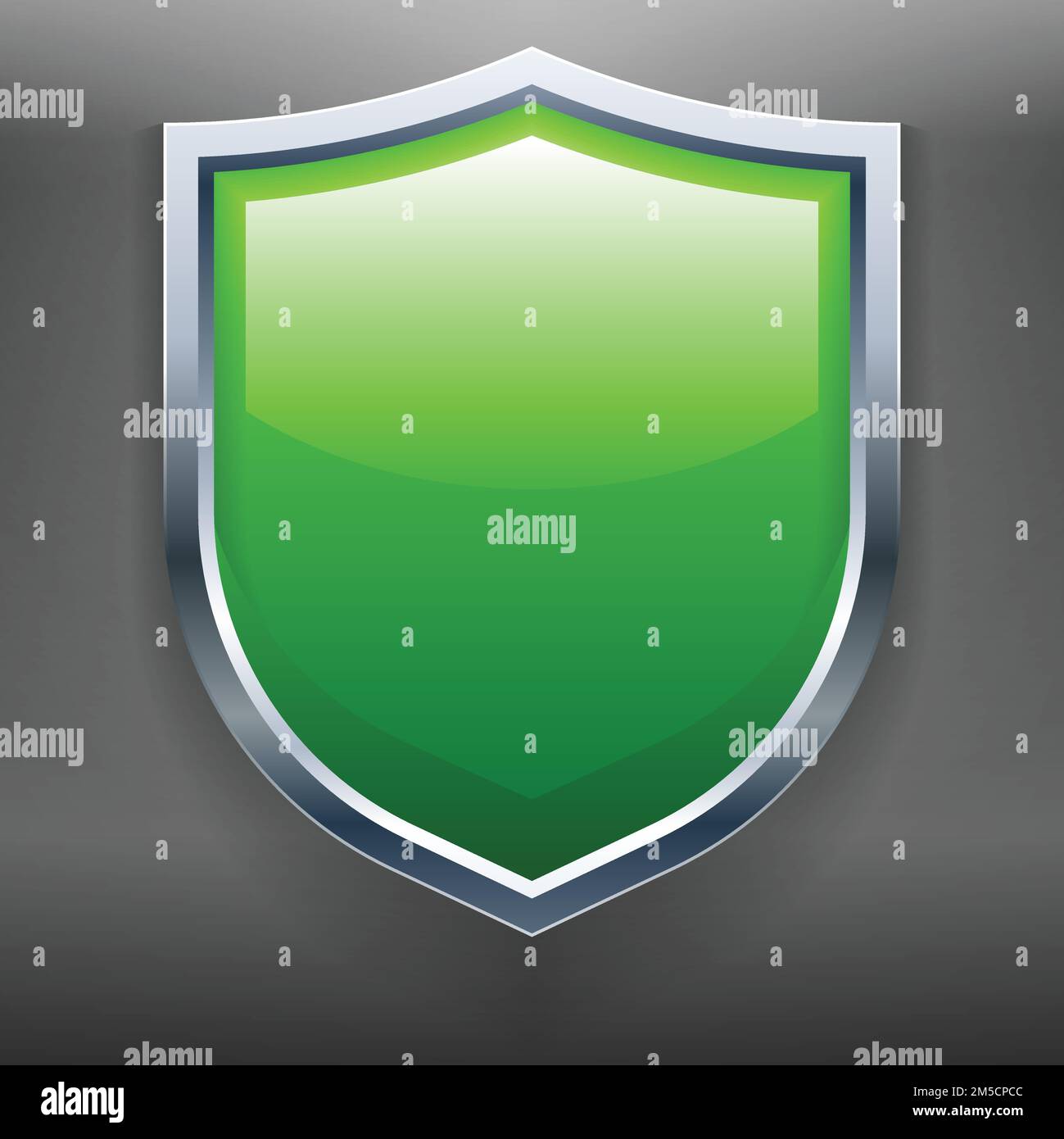 Metallic shield shape on Stock Vector Images - Alamy