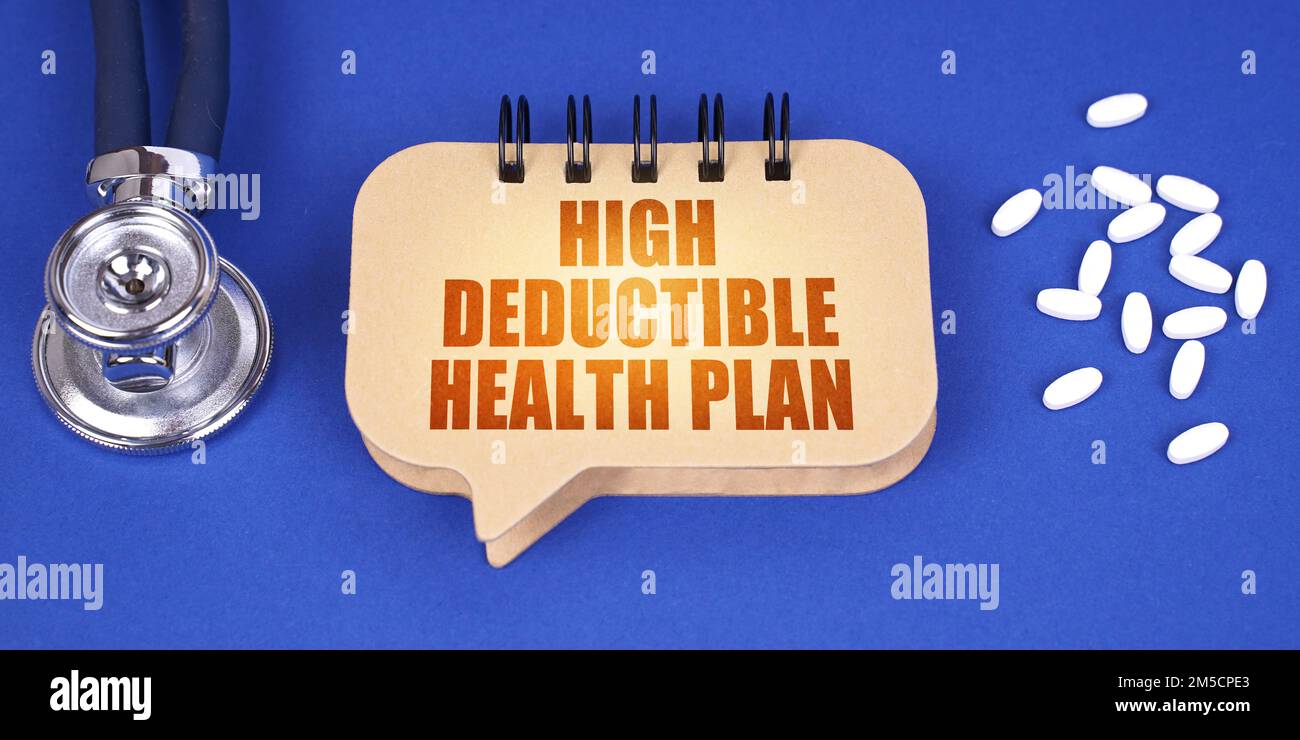 Medical concept. On the blue surface of the tablet, a stethoscope and a ...