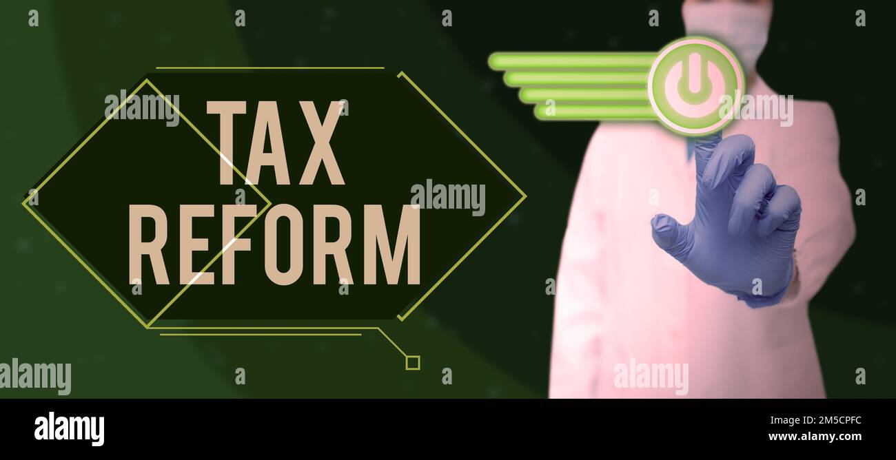 Inspiration showing sign Tax Reform. Word Written on government policy ...