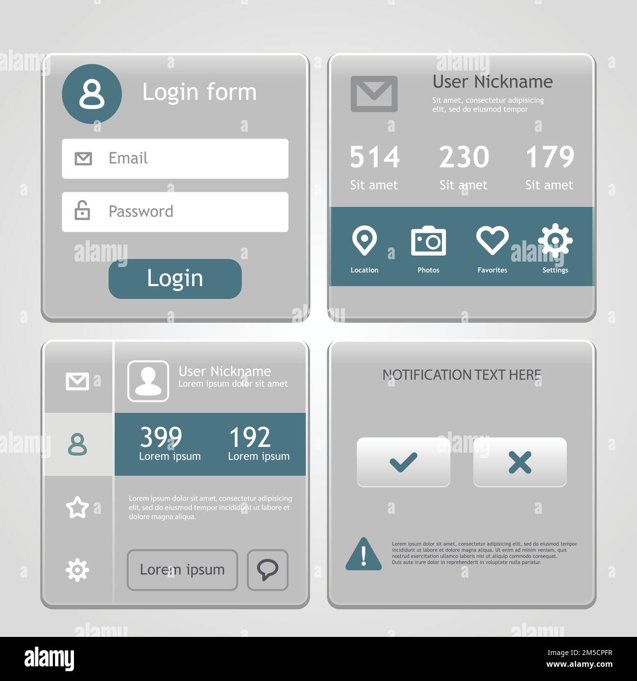 Pagination vector vectors hi-res stock photography and images - Alamy