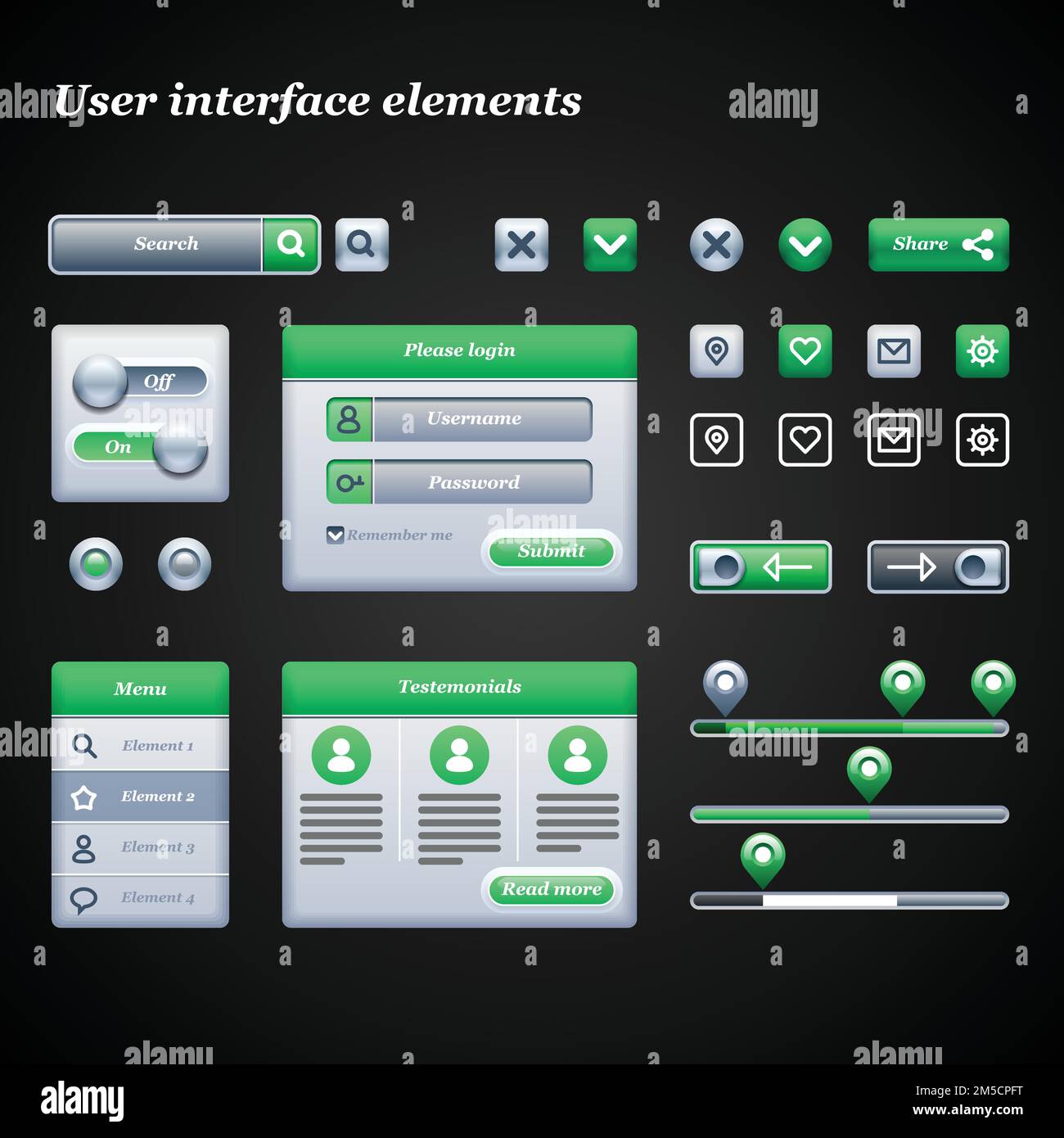 Buttons and sliders hi-res stock photography and images - Alamy