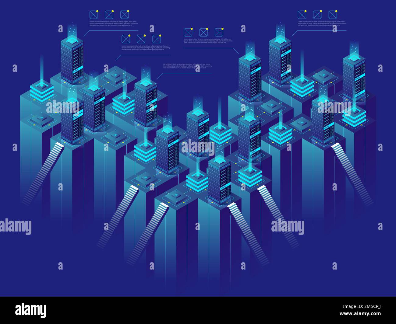 Abstract isometric business infographics design Stock Vector Images - Alamy