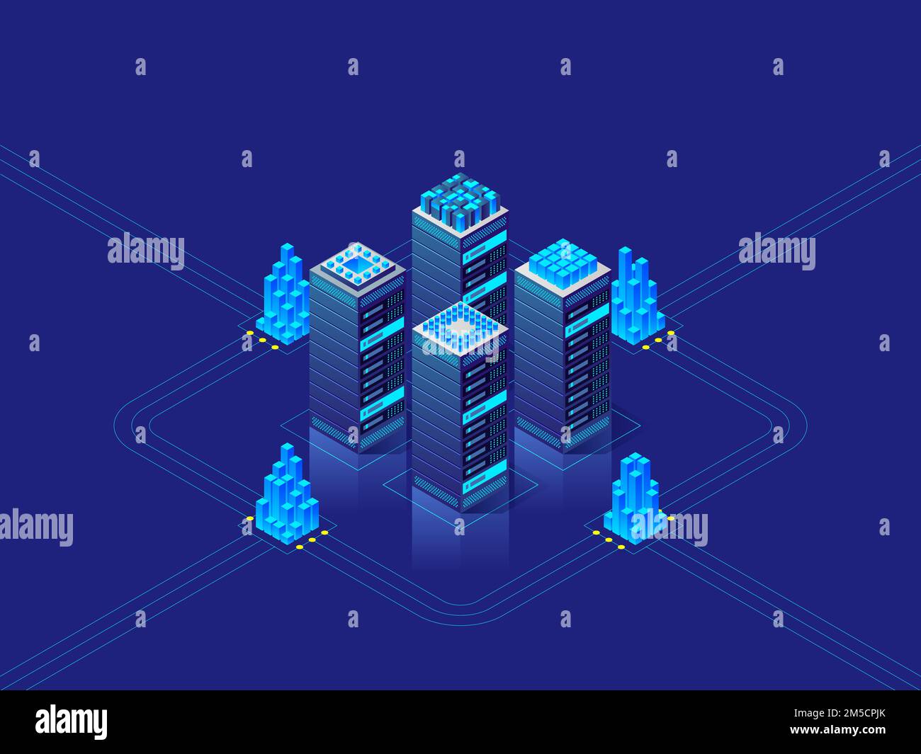 Data center concept. Abstract high technology background for website ...