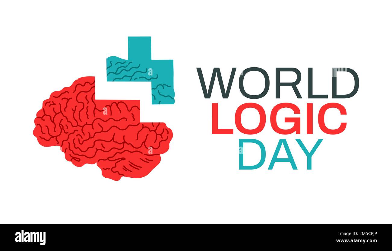 World Logic Day. January 14, silhouette of the brain representing logic vector Stock Vector ...