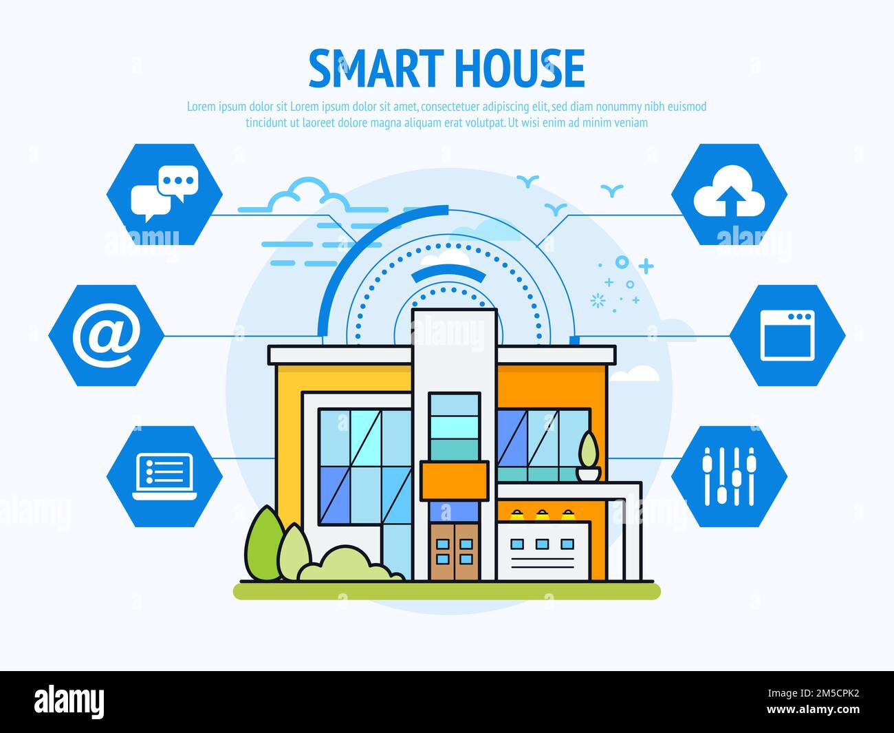 Smart house technology Cut Out Stock Images & Pictures - Alamy