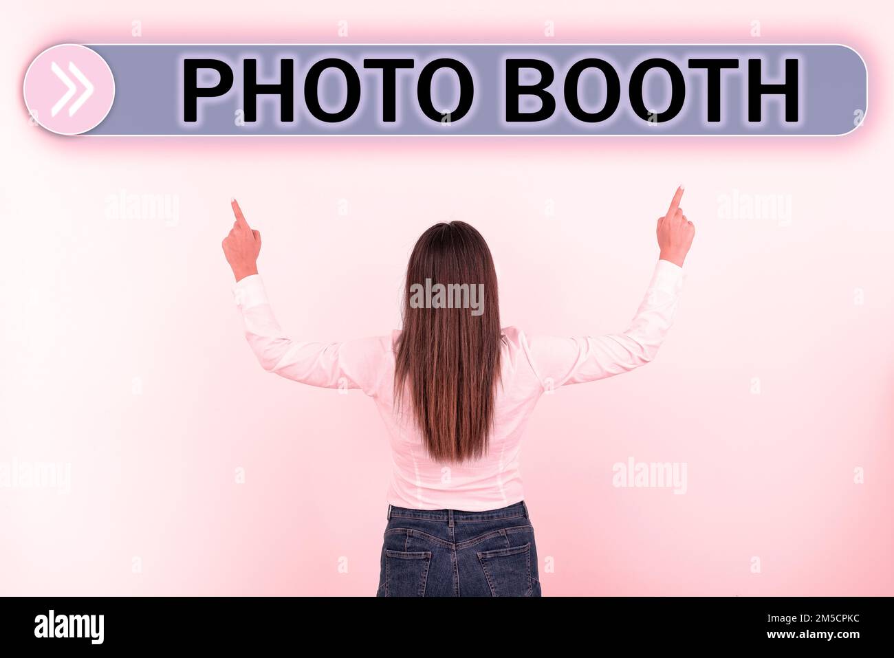 Writing displaying text Photo Booth. Business idea form of photo ...