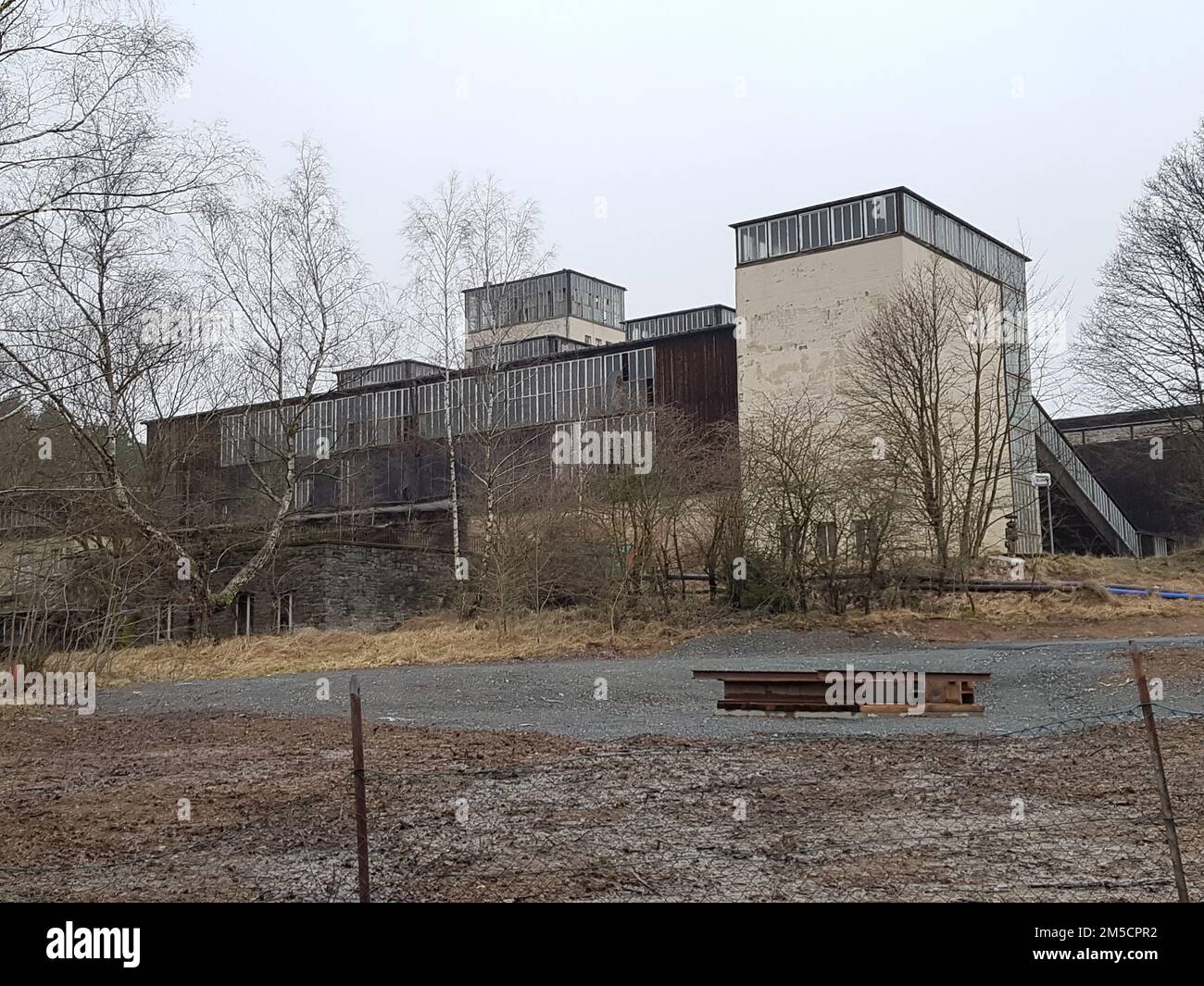 Lost place old mining buildings vintage Stock Photo - Alamy