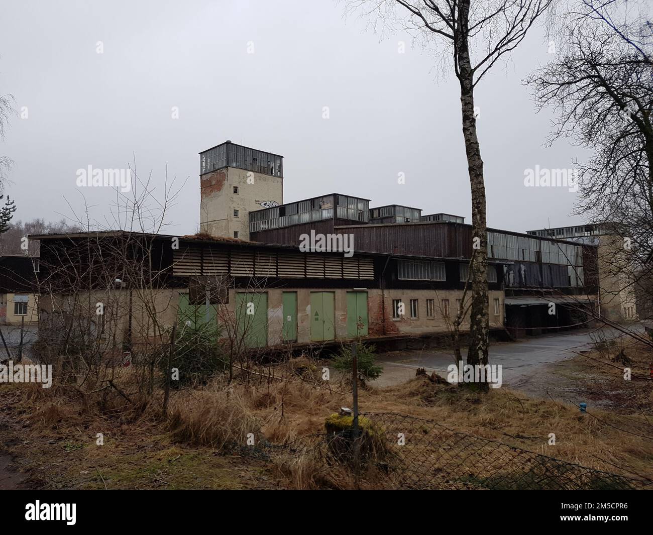 Lost place old mining buildings vintage Stock Photo - Alamy