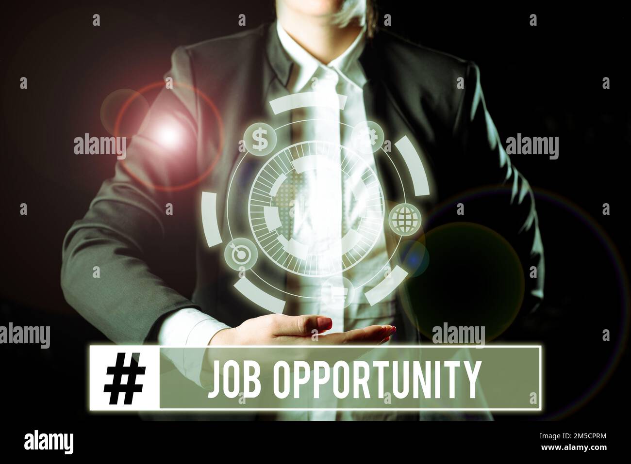 Text caption presenting Job Opportunity. Business approach an ...