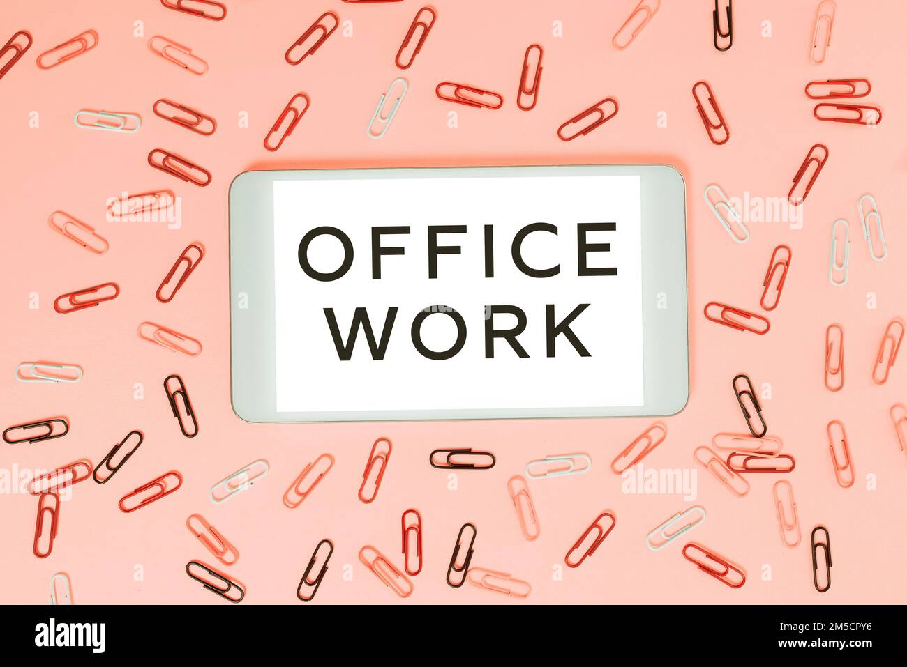 Inspiration showing sign Office Work. Word Written on any clerical or ...