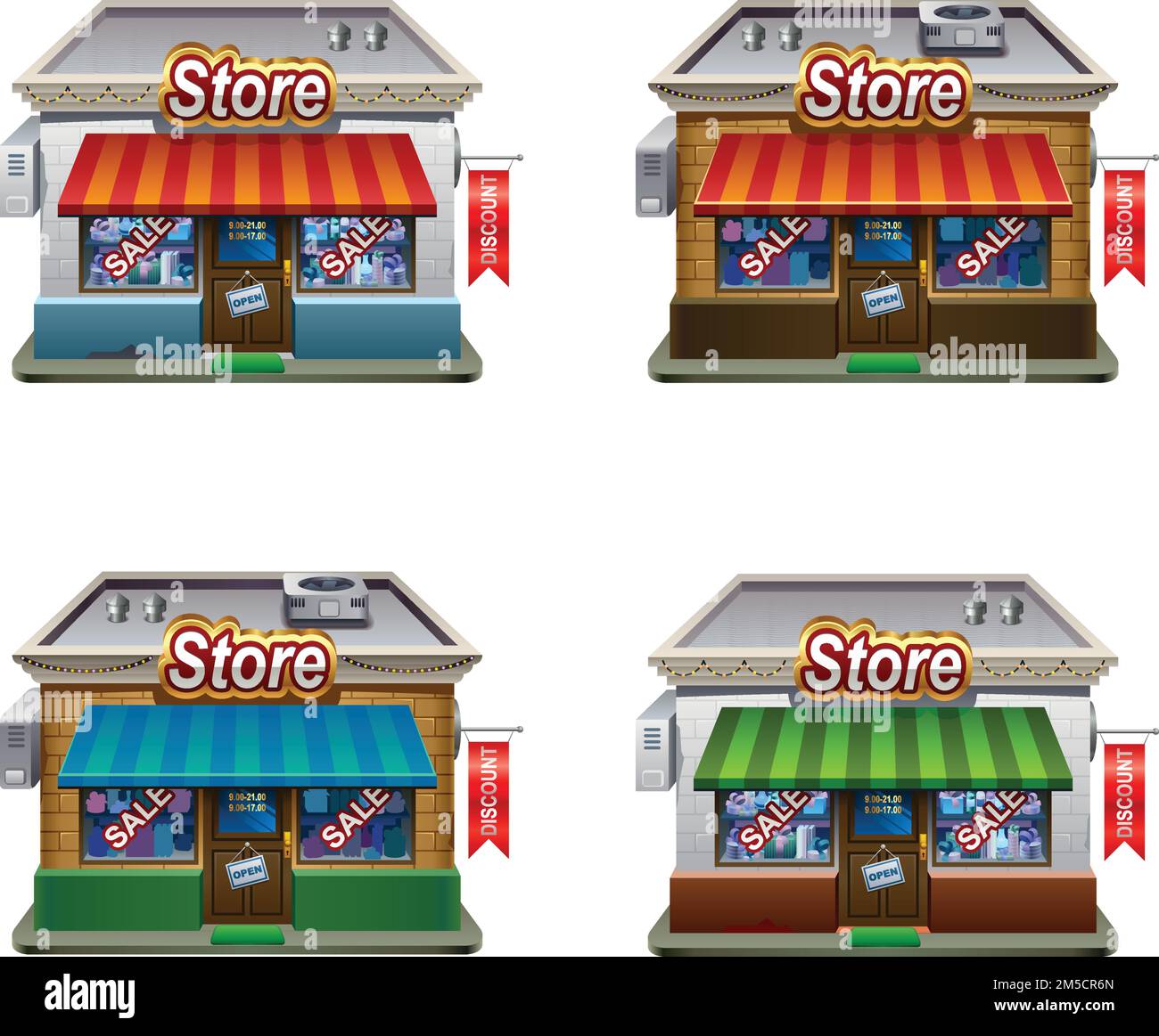 Store set icons. Shop icons collection Stock Vector Image & Art - Alamy