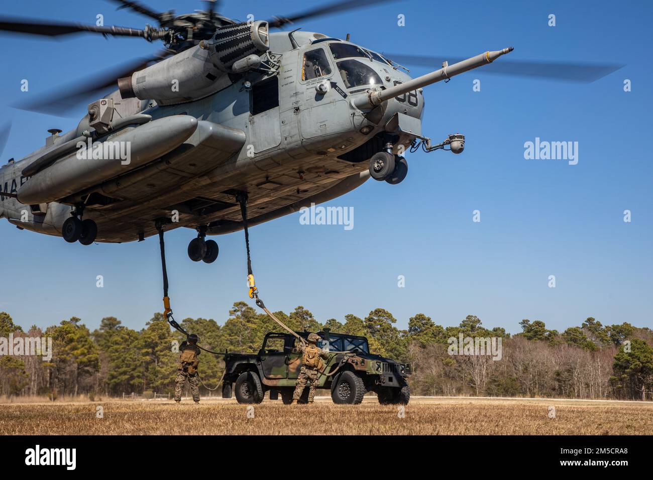 U.S. Marines with Combat Logistics Battalion 24 conduct helicopter ...