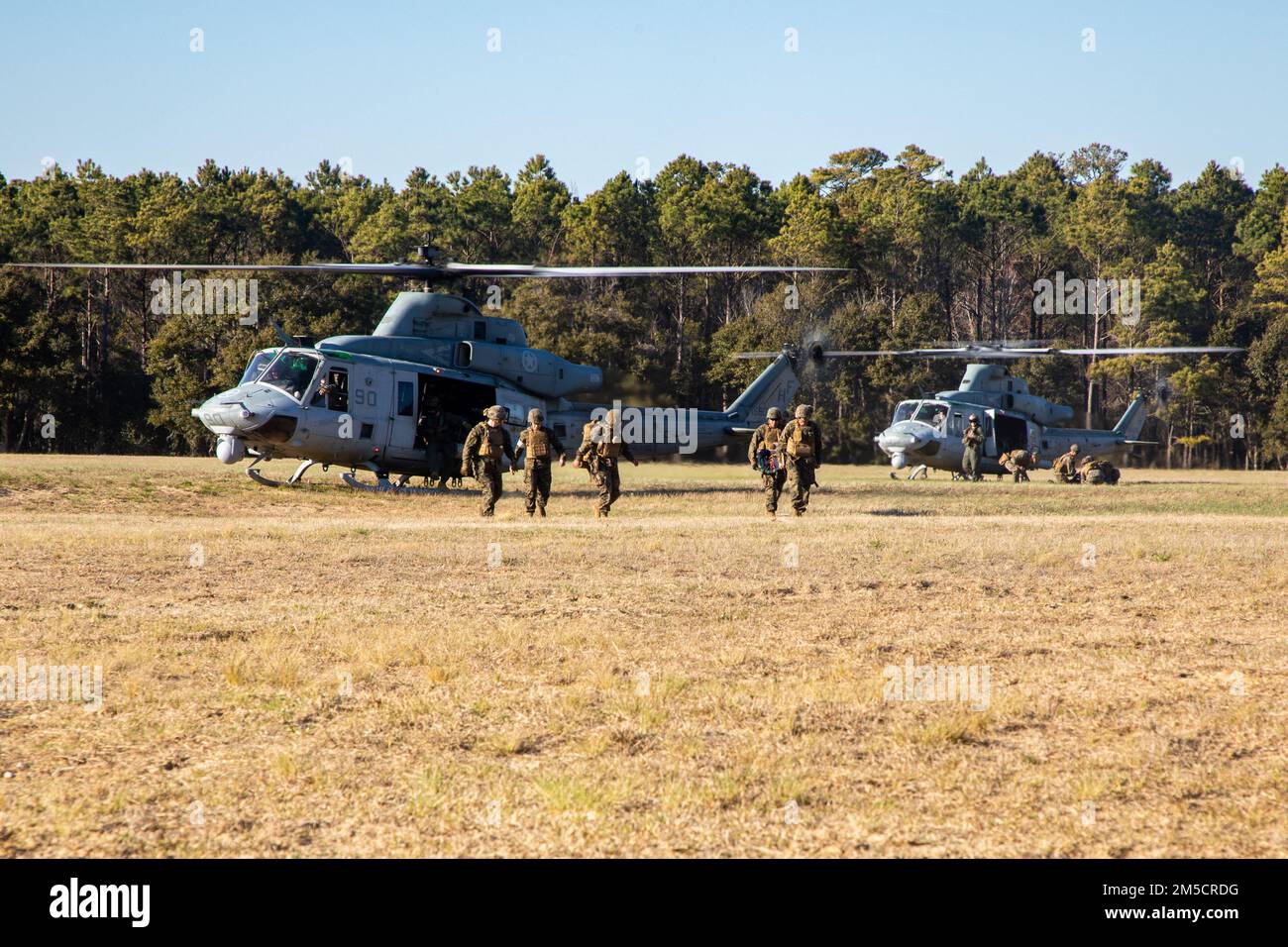 U.S. Navy Corpsman with 2nd MLG, carry a simulated casualty during ...