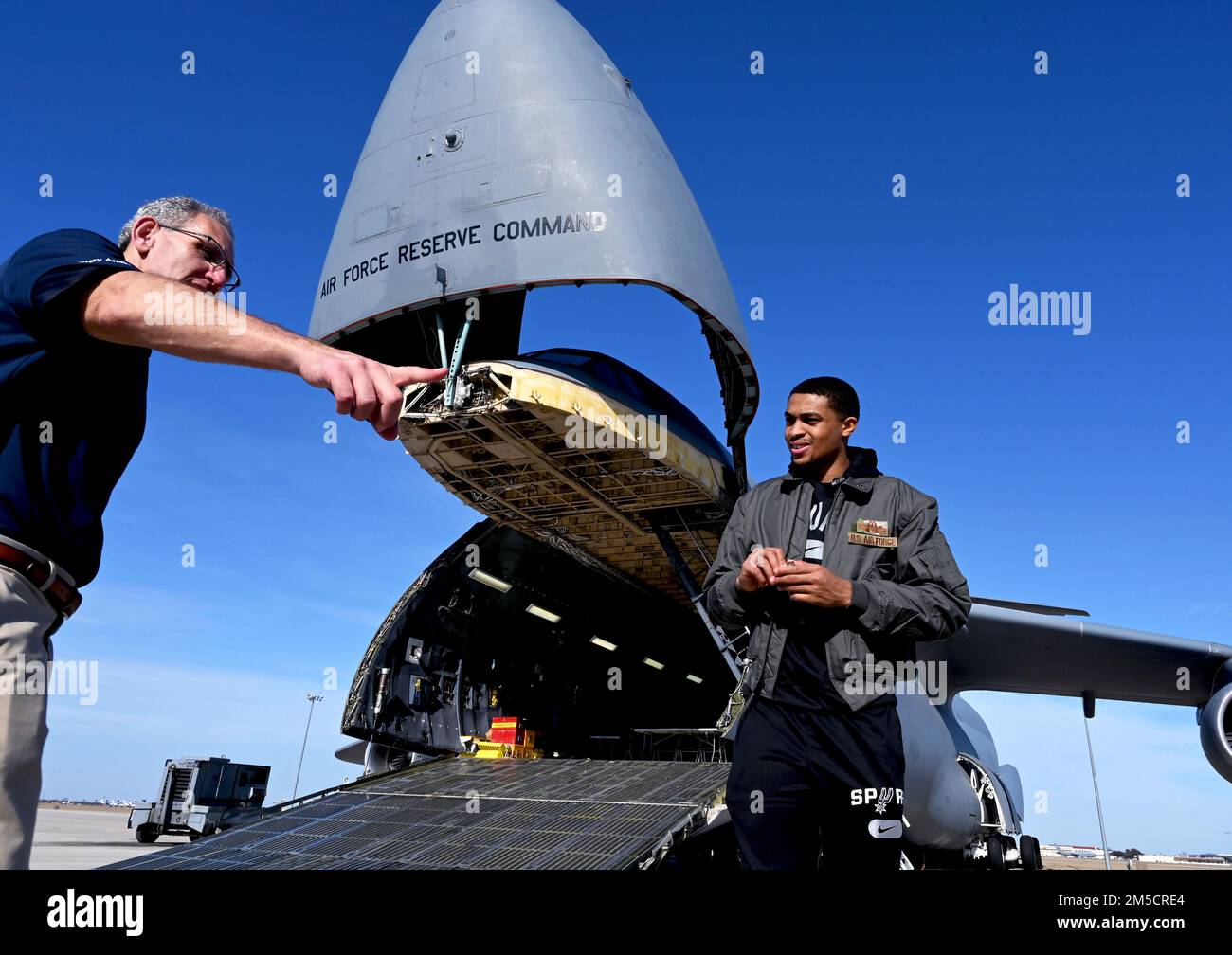 Keldon Johnson, a San Antonio Spurs basketball player, talks with Dan ...