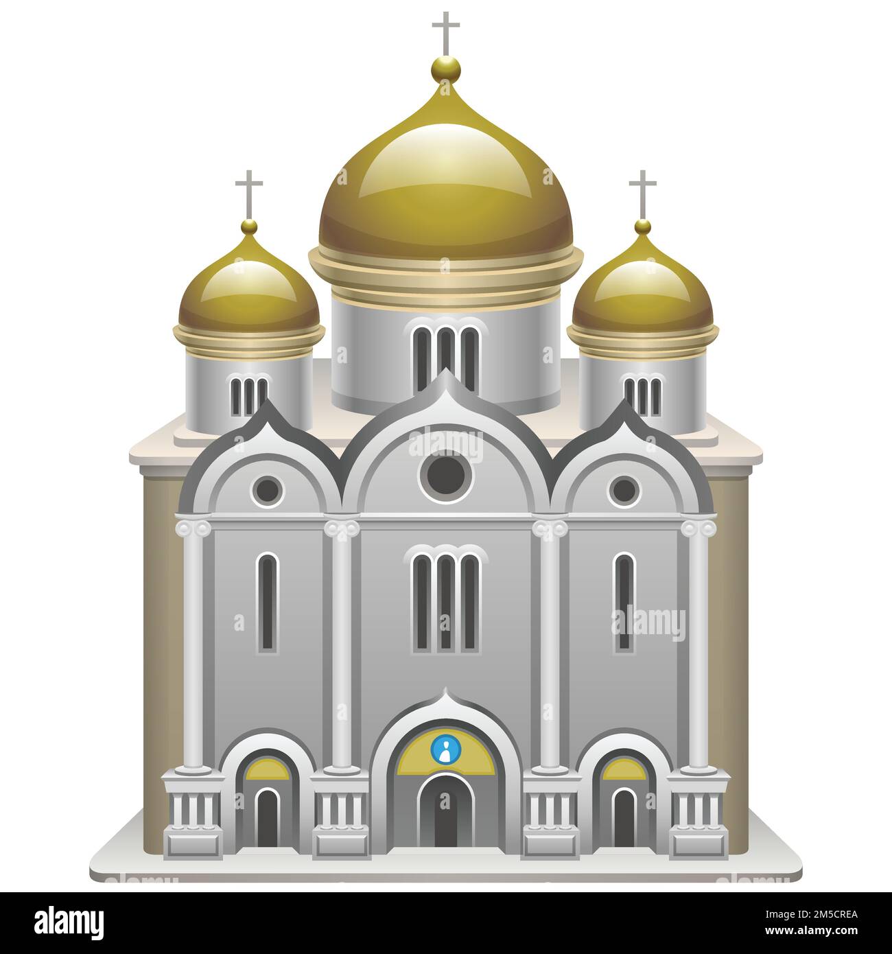 Orthodox cathedral. Vector illustration. Eps 10 Stock Vector Image ...
