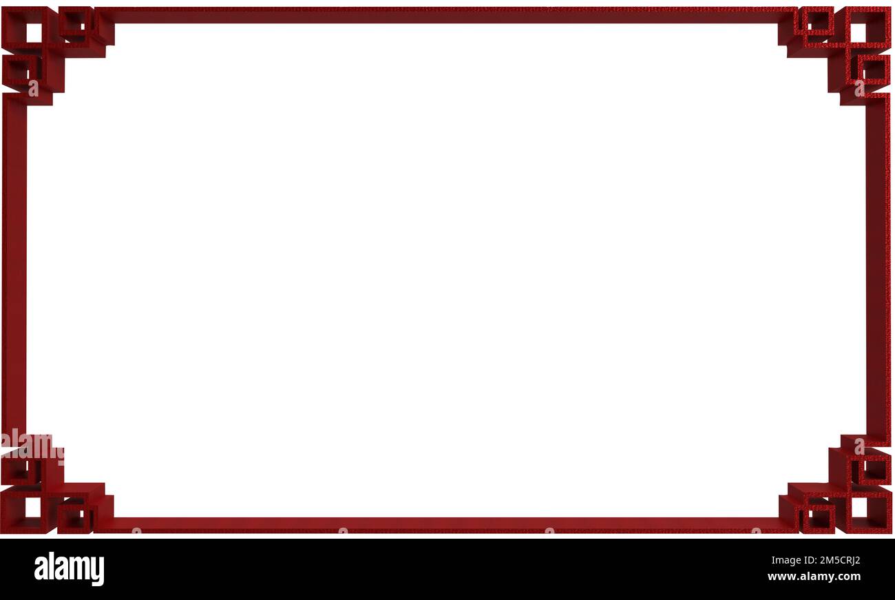 Frame element banner golden Red pink color abstract retro pattern template graphic design square ...