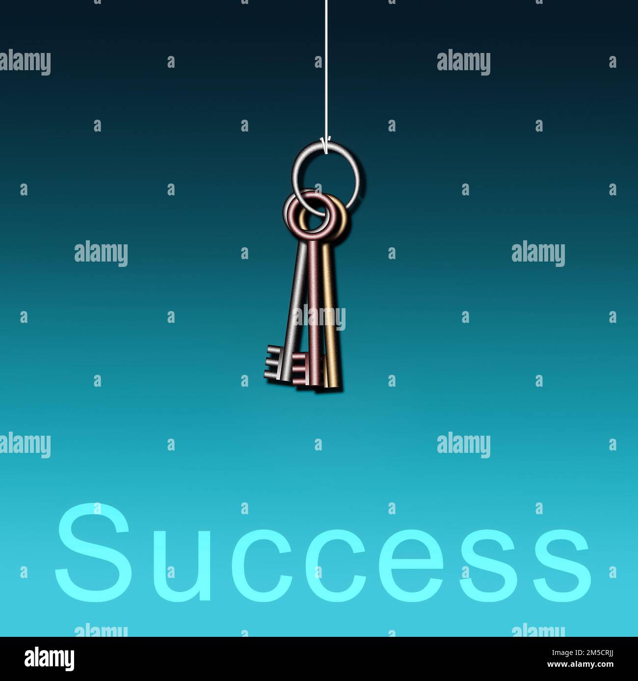 Door success keyhole 3d hi-res stock photography and images - Alamy