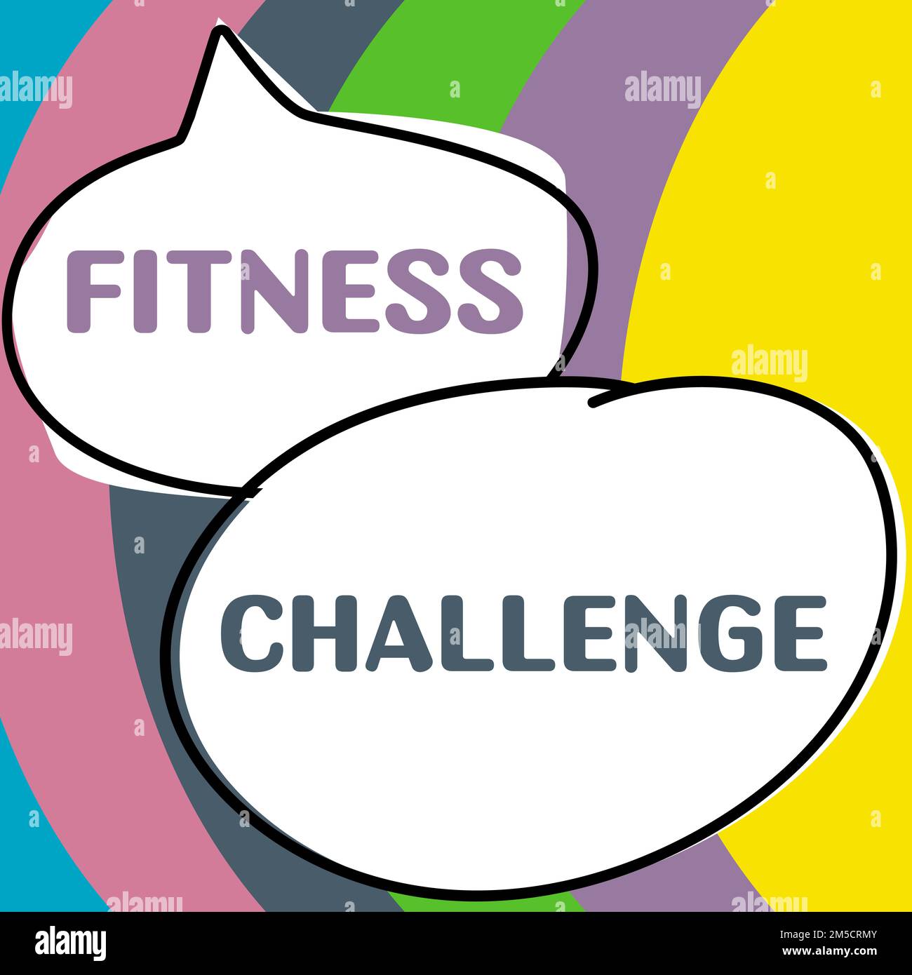 Handwriting text Fitness Challenge. Business concept condition of being ...