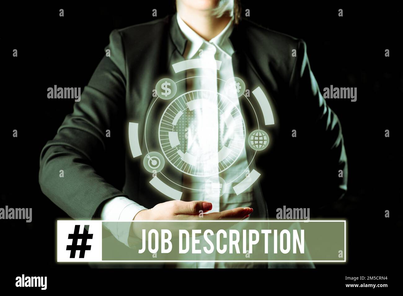 Text caption presenting Job Description. Business idea A document that ...