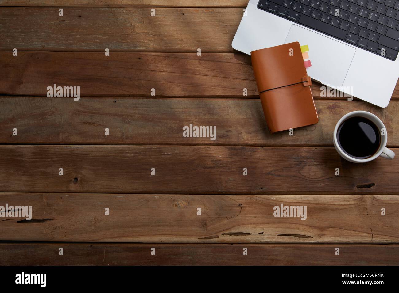 Assorted office supplies on the desk Stock Photo - Alamy