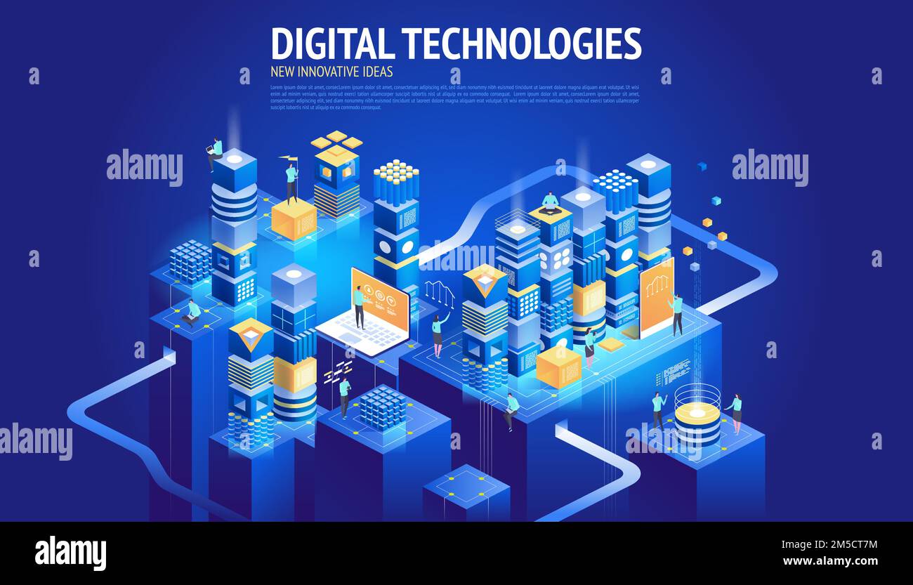 Website designs. New innovative ideas. Digital technologies. Vector ...