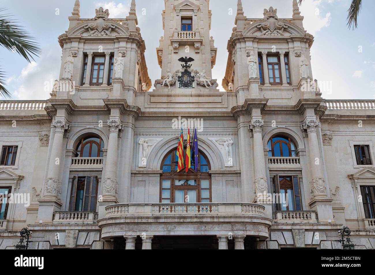 Valencia city hall ajuntament hi-res stock photography and images - Alamy